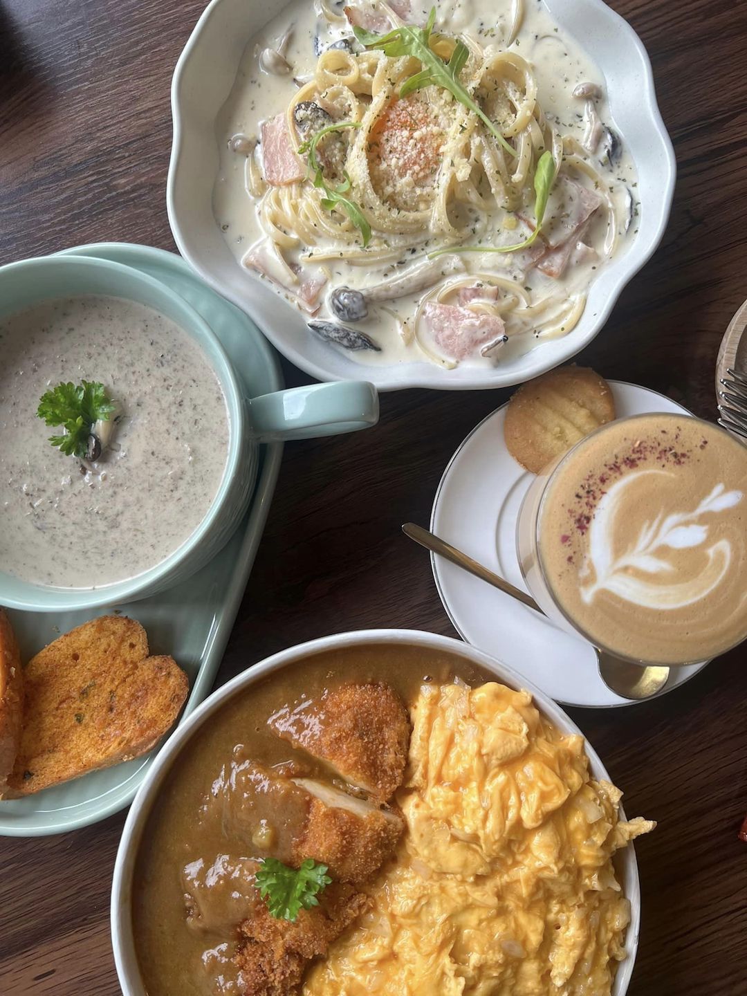 Unknown Café & Bistro Mushroom Soup and Coffee | Chiefeater.com